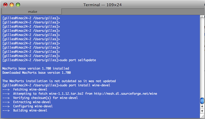 Install Tsoft for WINDOWS on your Mac with WINE via MacPorts Project | Gilles' sysadmin & dev ...